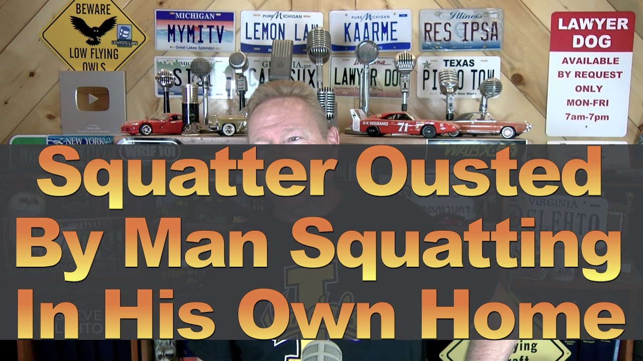 Squatter Ousted by Man Squatting in His Own Home - YouTube
