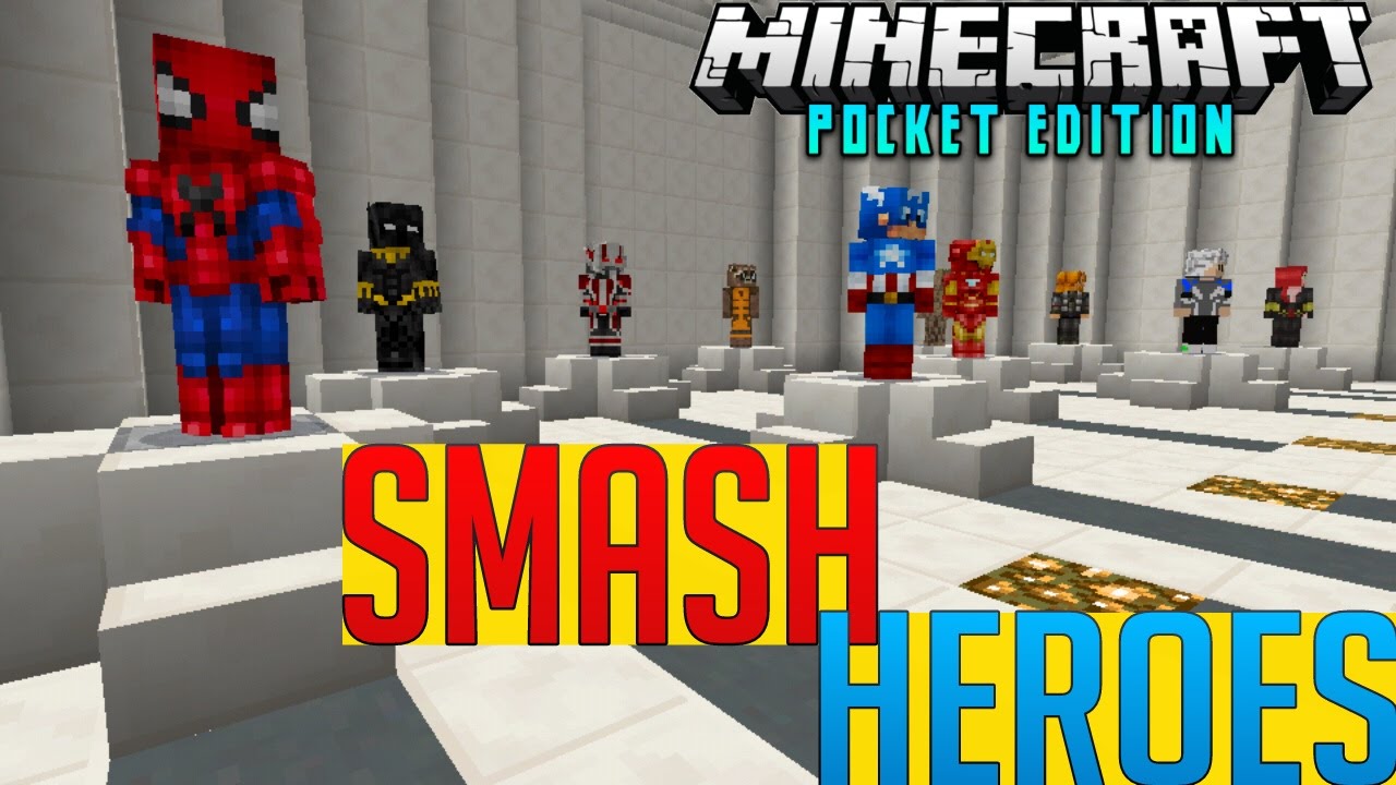 SERVER DE PVP SMASH HEROES PARA MINECRAFT PE 0.14.2/0.15.0 | SERVIDOR MUITO FERA PARA MCPE ...