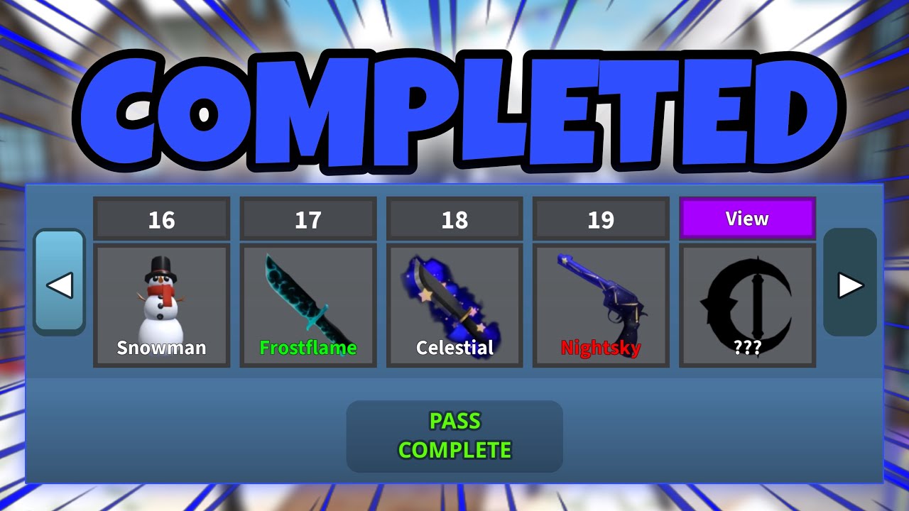 I COMPLETED THE MM2 CHRISTMAS BATTLEPASS! (Review + Showcase) - YouTube