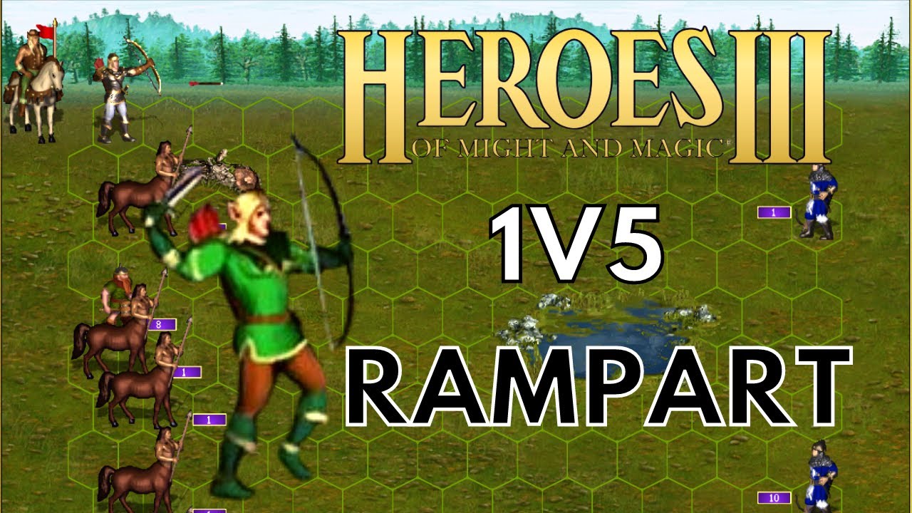 Heroes 3 | Grand Elves Carry! | Rampart Training #1 - YouTube