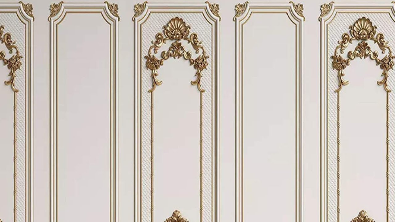 excellent wall frame gypsum design#badroom #livingroom #wallframe - YouTube