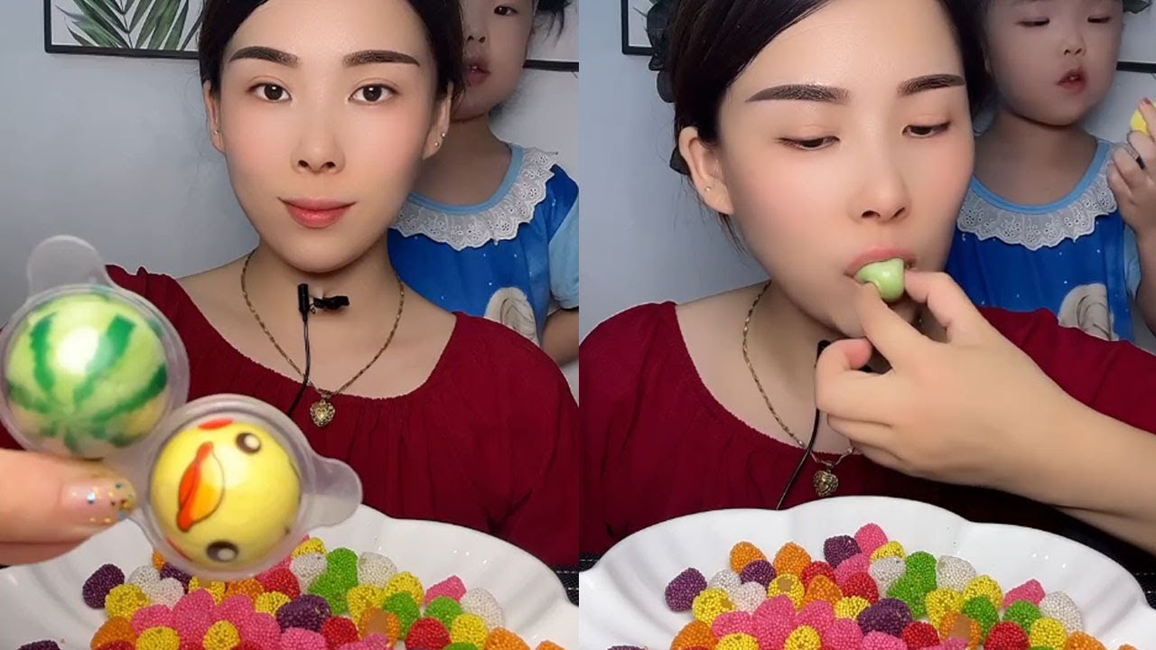ASMR Popping Gummy | Popping Gummy | Chewing Gummy | Sweet and Sour ...