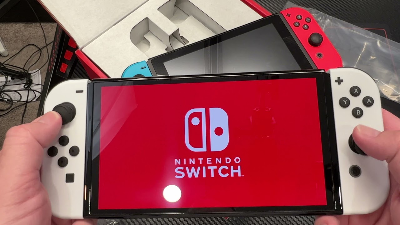 NEW Nintendo Switch OLED Unboxing and OG Switch Comparison! Hands On ...
