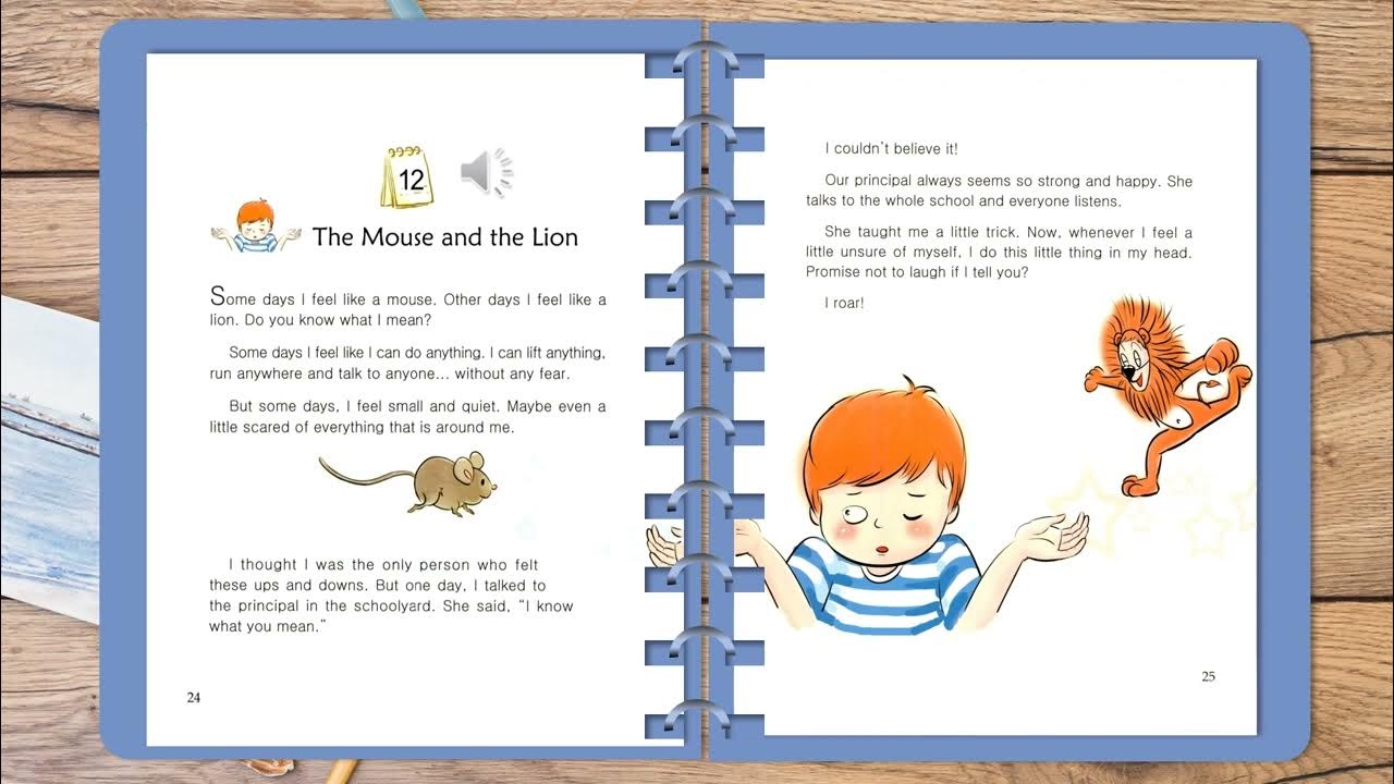 One story a day level 2 book 4 Story 12 The mouse and the lion - YouTube