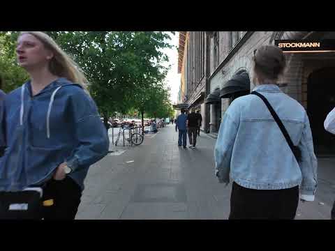Helsinki After Dark 🇫🇮 Weekend Summer Walk Through the City Center | 4K HDR5