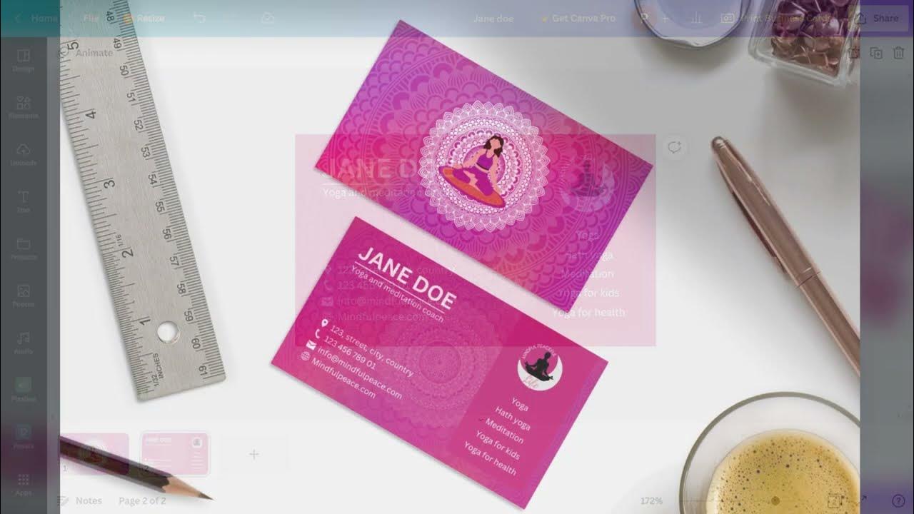 Create Professional Business Cards with Canva - Step by Step Tutorial ...