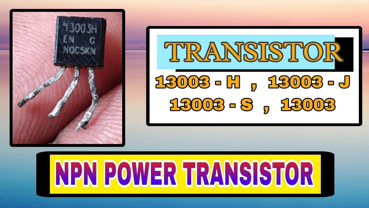 How to check transistor | bjT 13003 |NpN power transistor 600V800mA ...