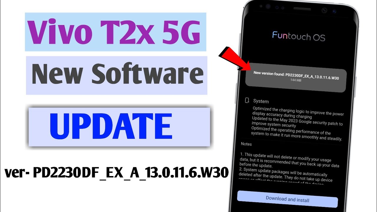 How to Update Software in Vivo T2x 5G Phone | Vivo T2x 5G New Software ...