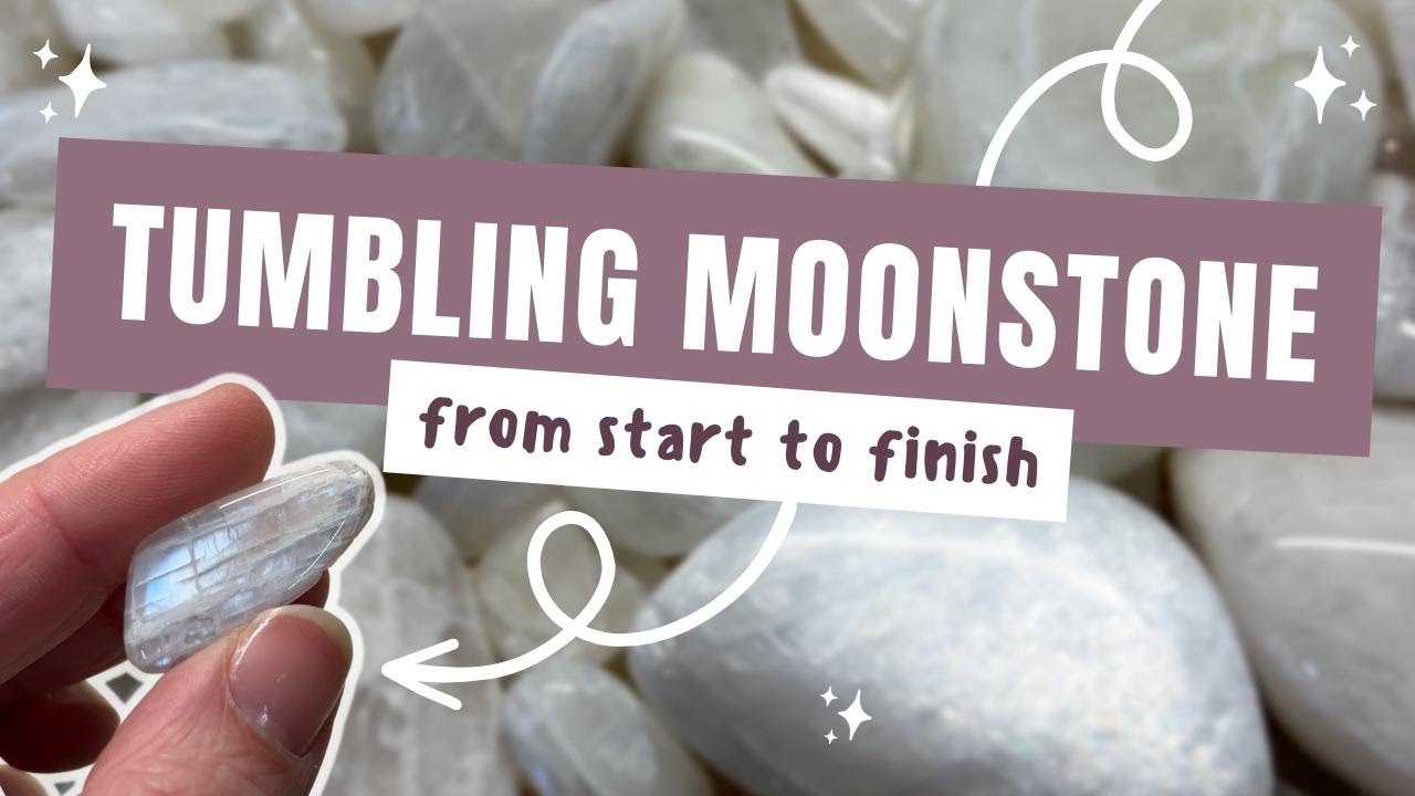 TUMBLING MOONSTONE | The whole process from start to finish - YouTube