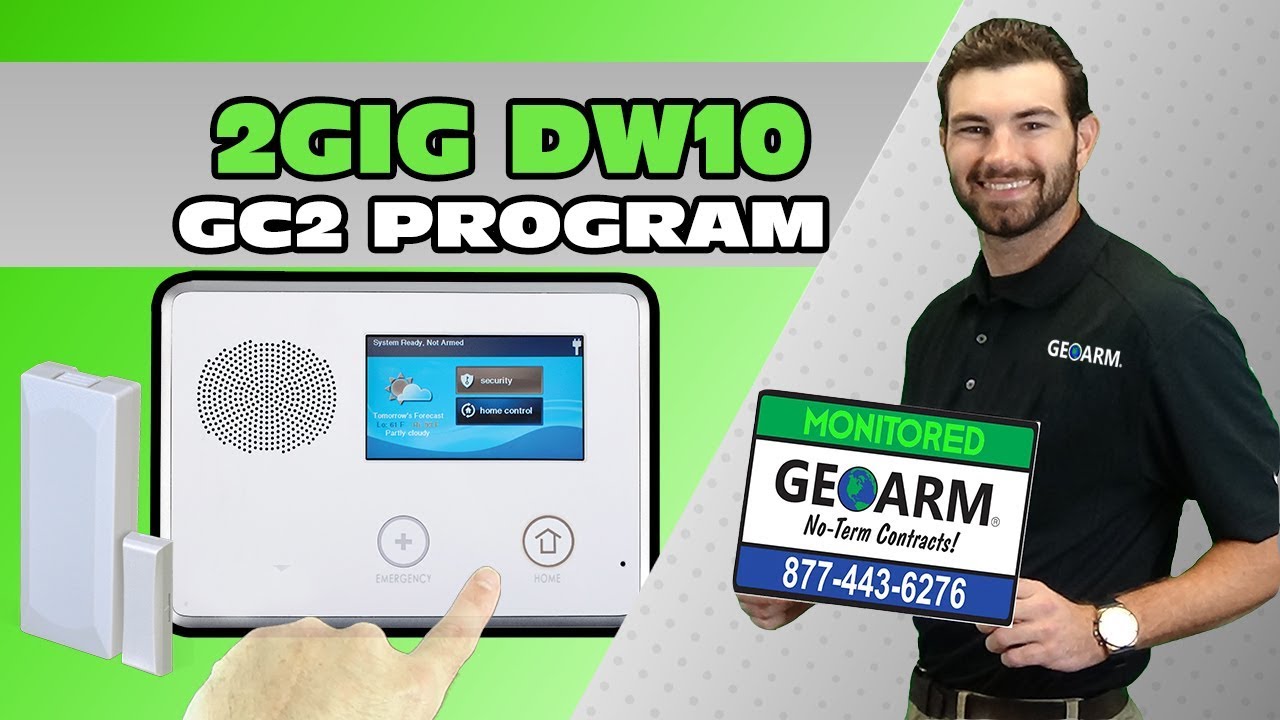 2GIG DW10: GC2 Programming - YouTube