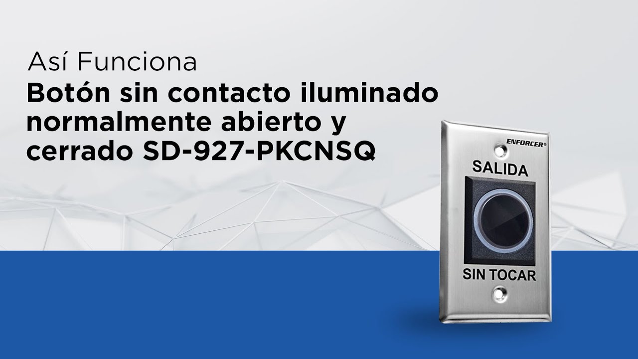 Así funciona el botón sin contacto iluminado normalmente abierto y ...
