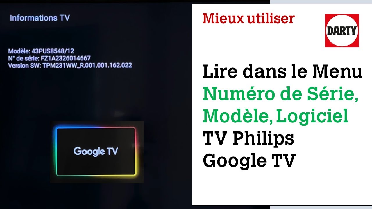 Trouver la référence le numéro de série et la version logiciel d'un ...