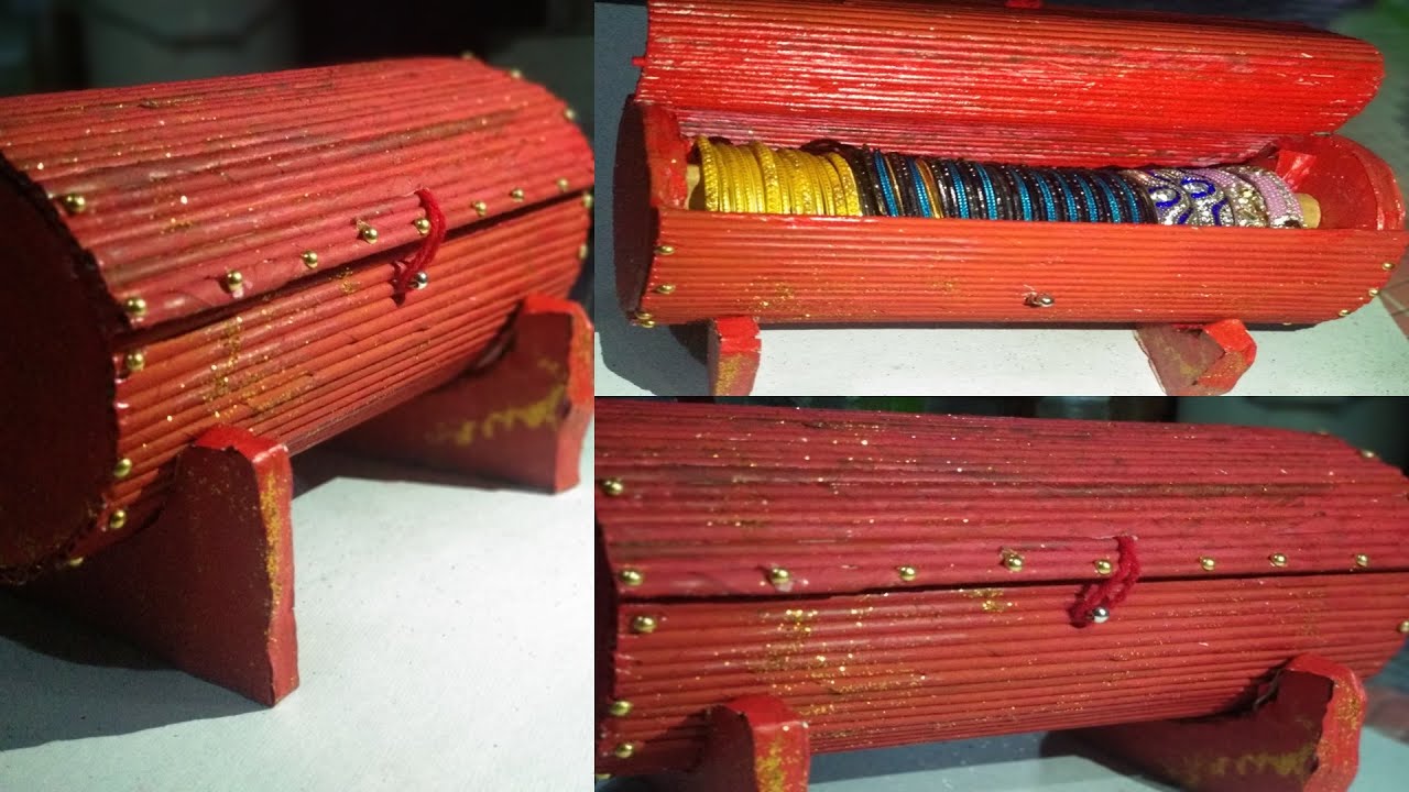 DIY Bangle Box Making at Home | Best of waste - YouTube
