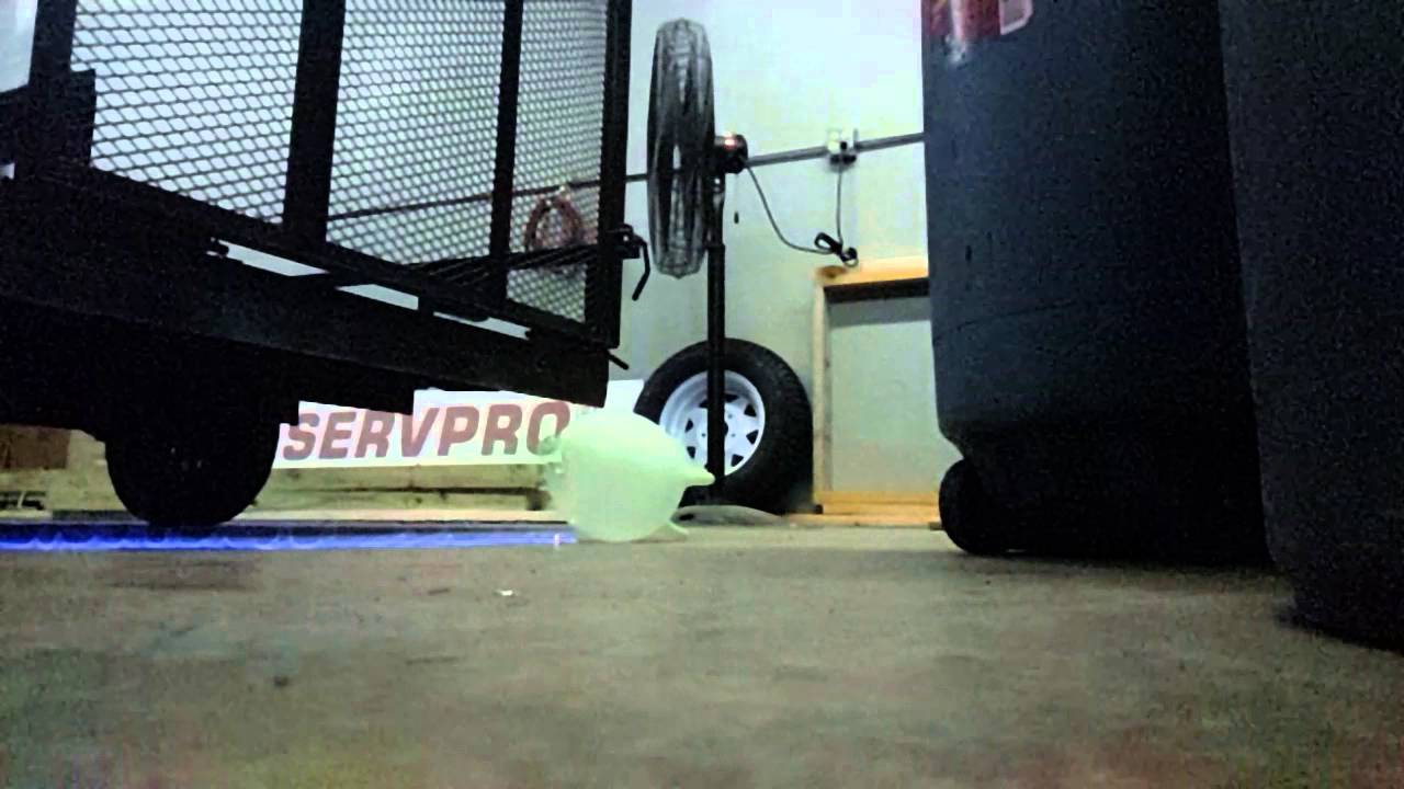 HHO filled glove exploding. - YouTube