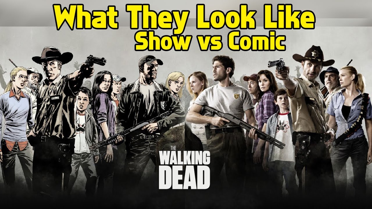 The Walking Dead - What The Characters Look Like Show vs Comic (Re ...