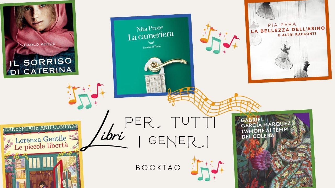 Libri per tutti i generi #booktag 📚🎶 - YouTube