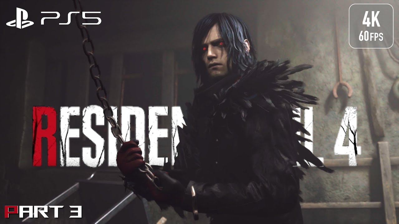 Resident Evil 4 Remake PS5 villain leon gameplay chapter 2 {4K 60FPS ...