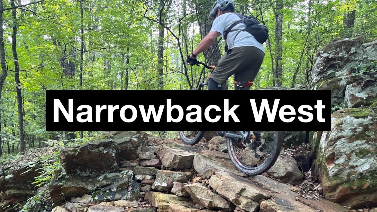 Trying and failing to beat the rain // Riding Narrowback West Trail in ...