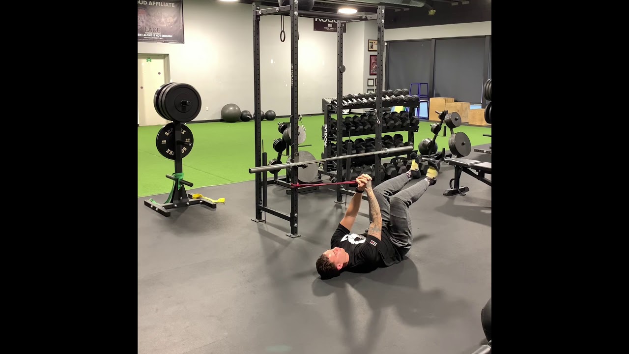 Lateral Band Dead Bug - YouTube