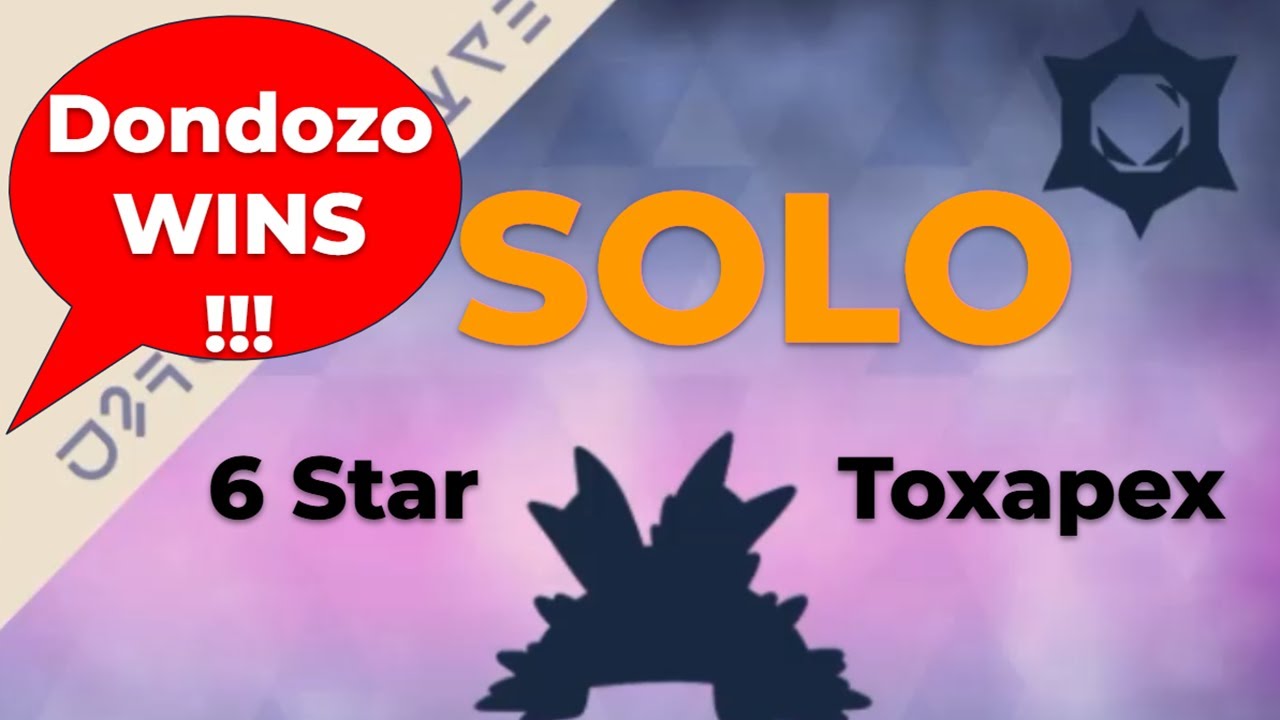How to SOLO 6 star Toxapex Rock Tera Type - Dondozo - Pokemon Scarlet ...