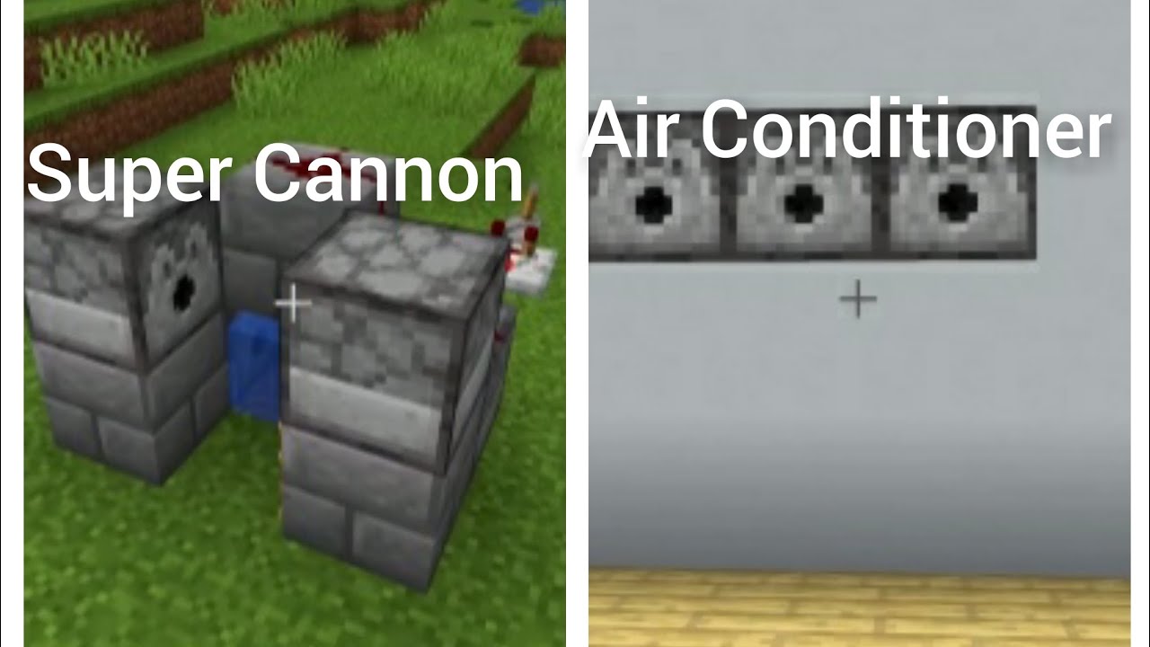 Super Cannon And Air Conditioner Making In Minecraft🤩 - YouTube