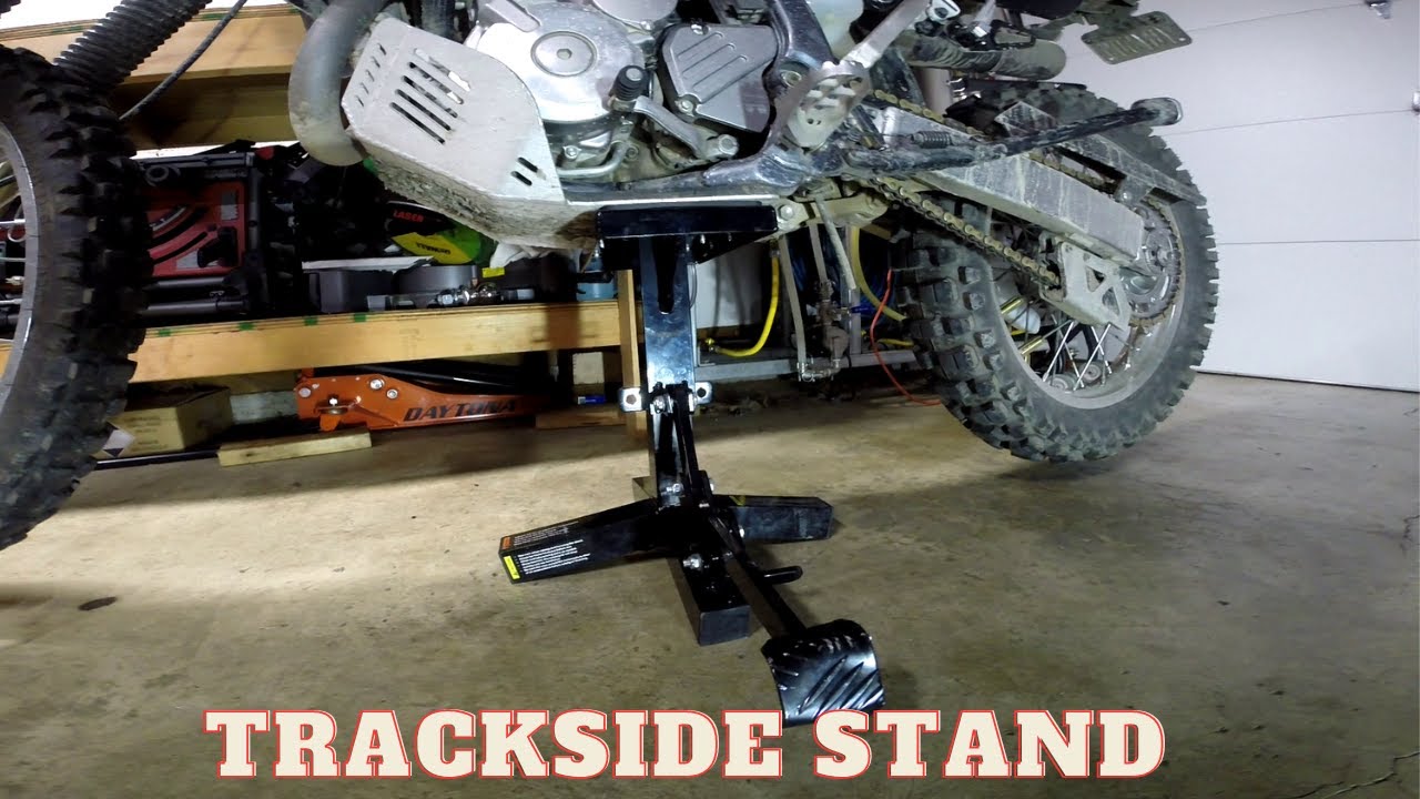 Best Dual Sport Motorcycle Stand Ever. Trackside Aluminum MX Stand ...