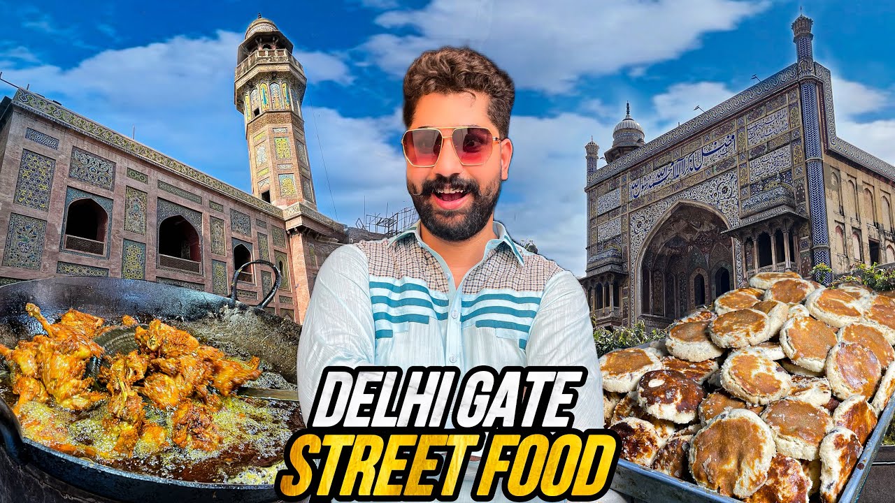 EXPLORING DELHI GATE STREET FOOD || FRIED CHICKEN , BIRYANI , NAAN ...