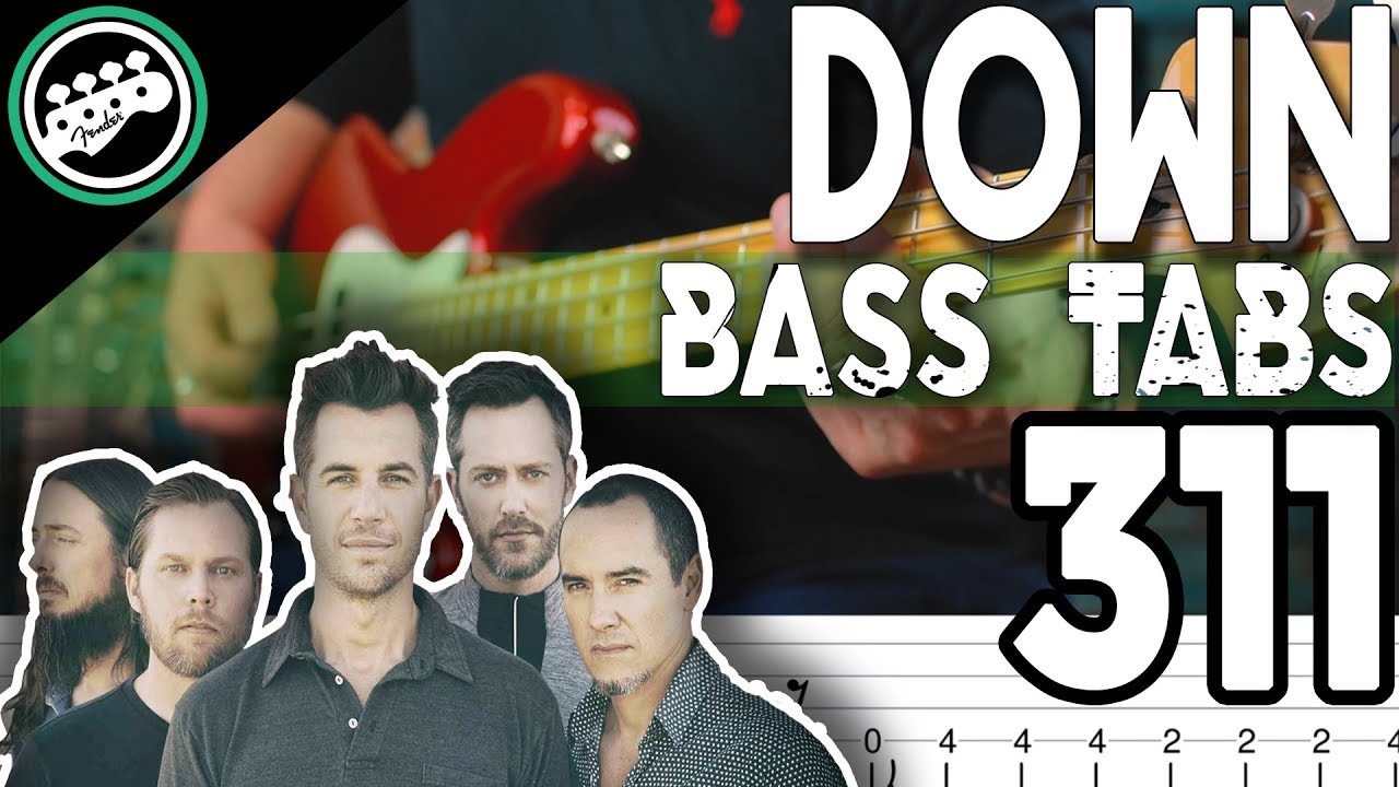 311 - Down | Bass Cover With Tabs in the Video - YouTube