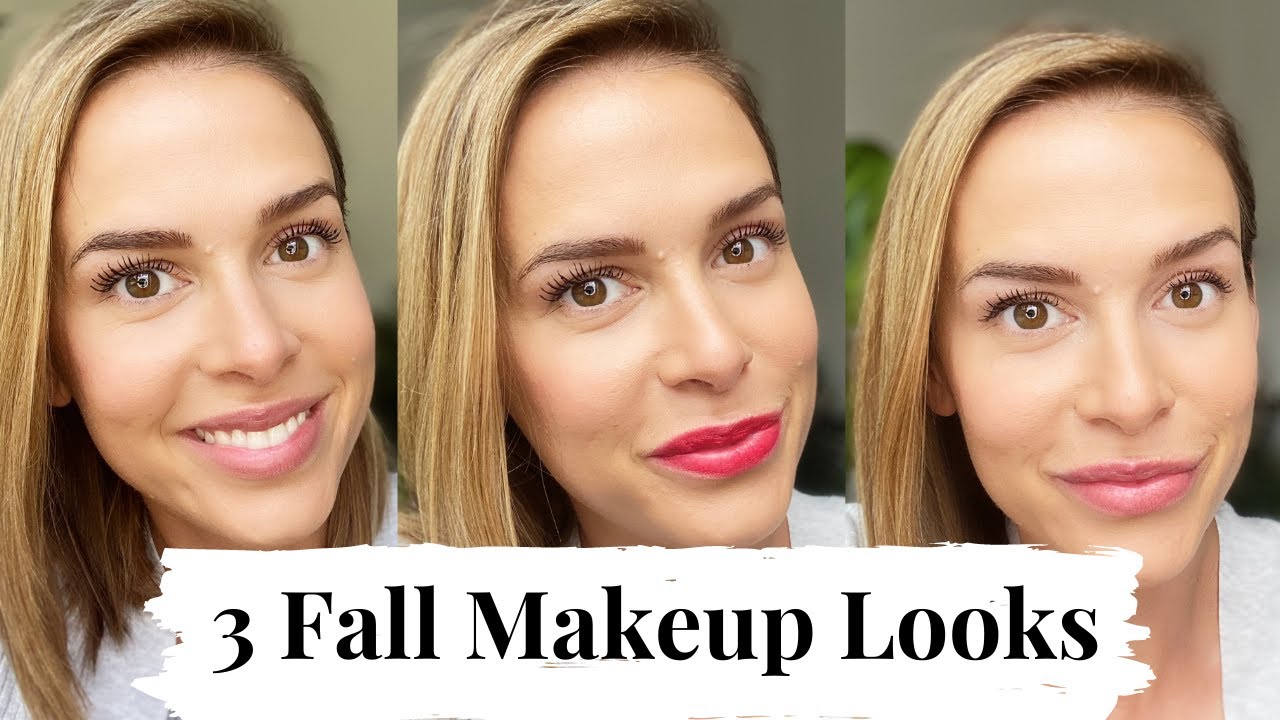 3 Natural Beauty Fall Makeup Looks- Using All Clean Beauty! - YouTube