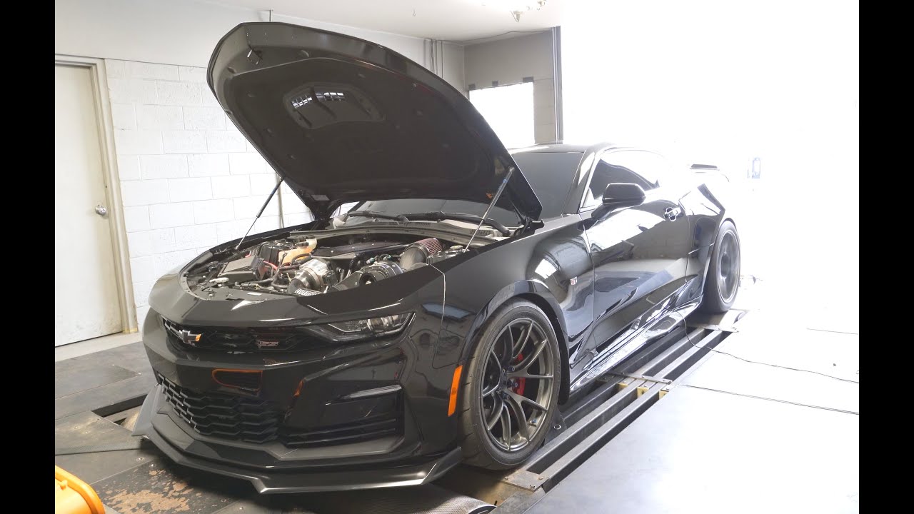 1200 HP Procharged 1LE Camaro on the dyno at Livernois Motorsports ...