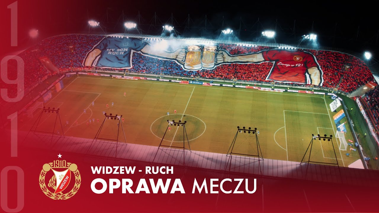 Oprawa na Meczu Przyjaźni | Widzew Łódź - Ruch Chorzów - YouTube