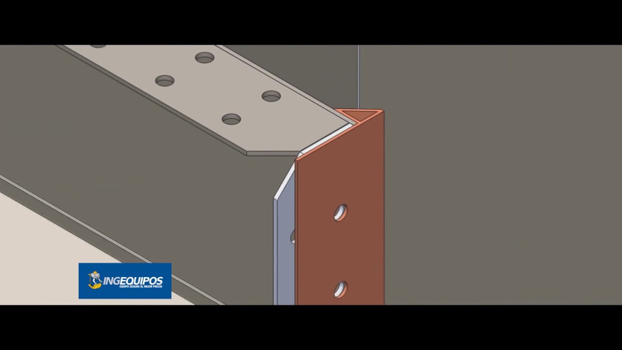 Instalación bisel plástico para aristas de columnas Ingequipos - YouTube