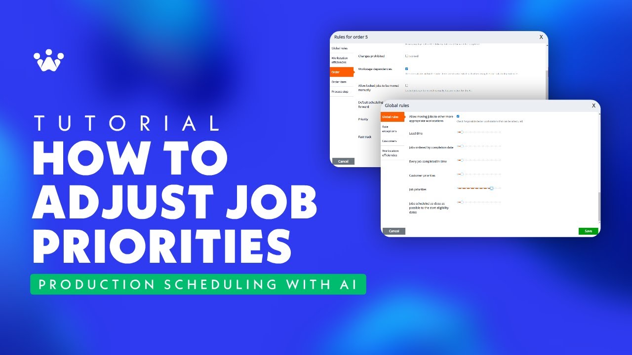 Adjusting job priorities - YouTube