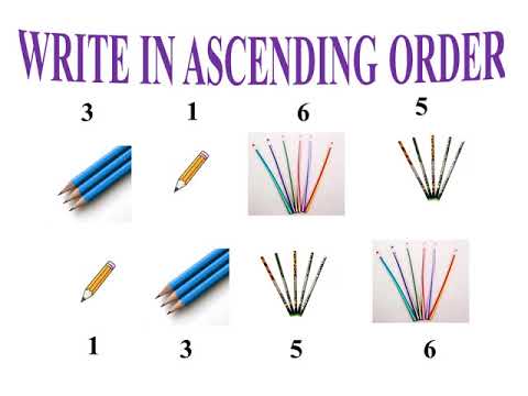 Day 7 Class 1 Math Ascending order - YouTube