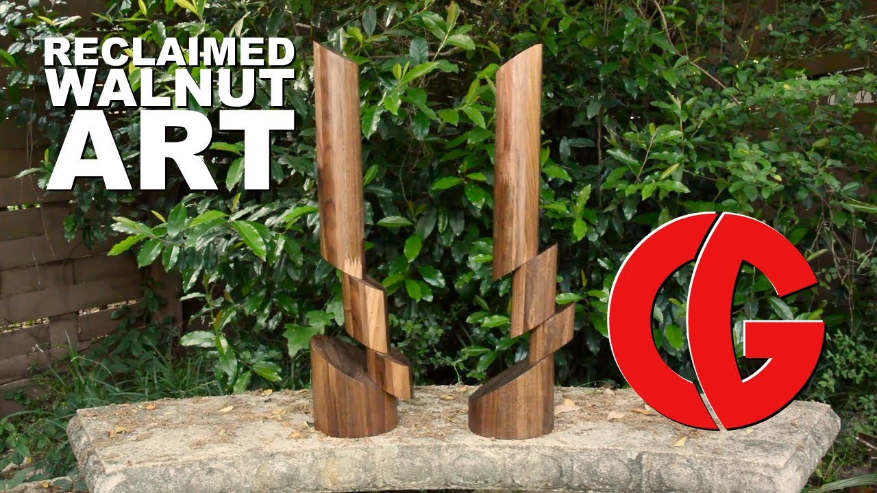 Making Art from Walnut Wood - Woodworking, Sculpture - YouTube