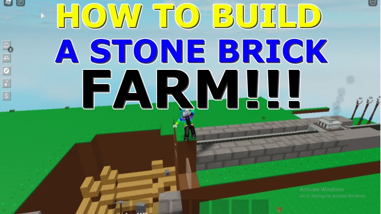 Show casing my own made Stonebrick farm! and some how to make it XD ...