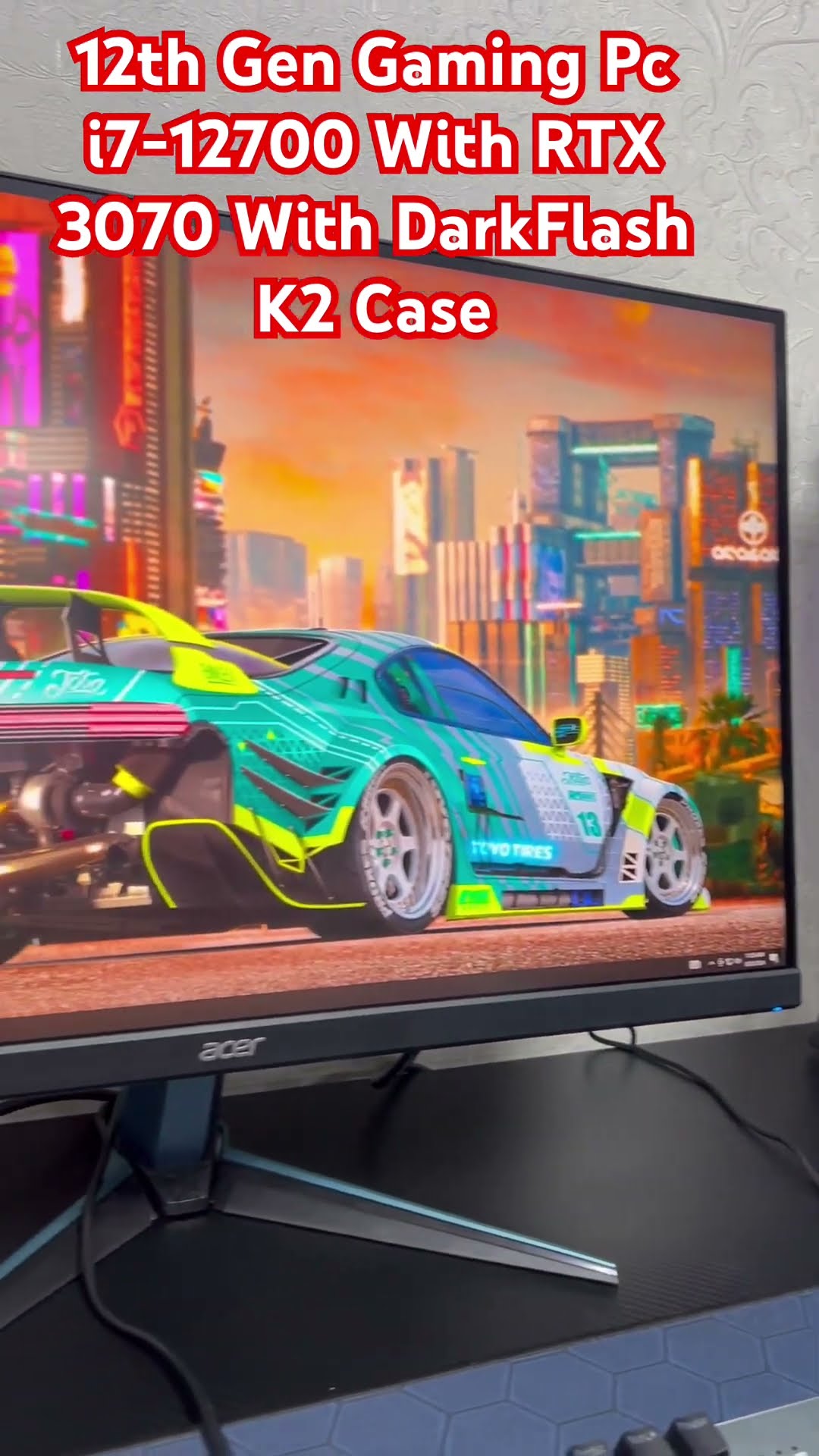 12th Gen Gaming Pc i7-12700 With RTX 3070 With DarkFlash K2 Case - YouTube