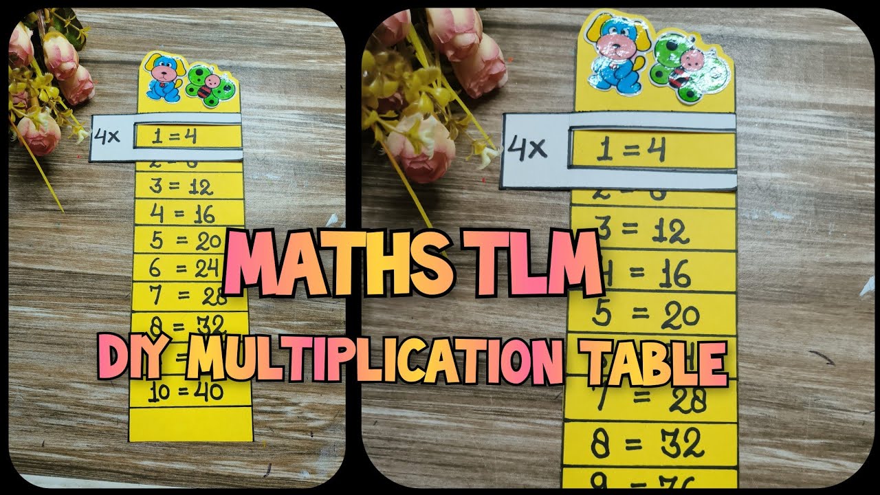 Easy Maths TLM.. DIY Multiplication Table... #youtube #diy #trending # ...
