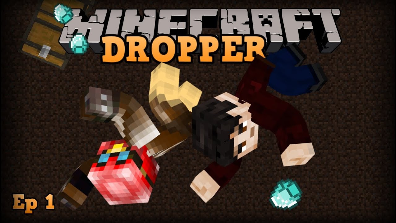 MineCraft Adventure Map1- The Dropper Level 1-10 W/Turkey - YouTube