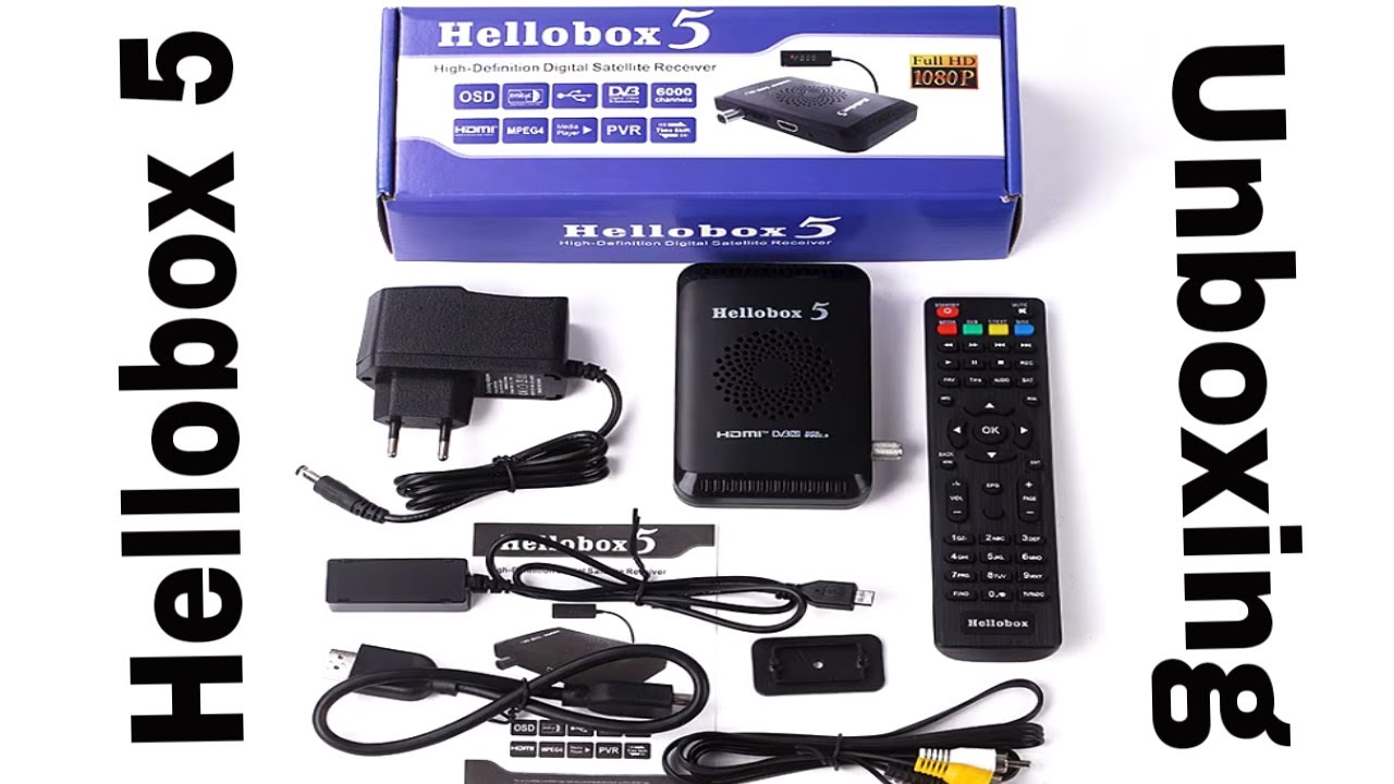 Hellobox 5 Unboxing and first look, Hellobox New Satellite Receiver 2024 - YouTube