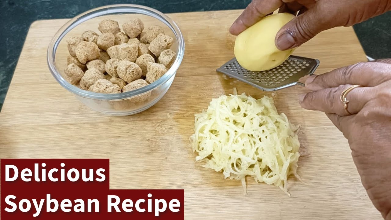 Yummy Soybean recipe Indian || soyabean recipe || nutrella chunks ...