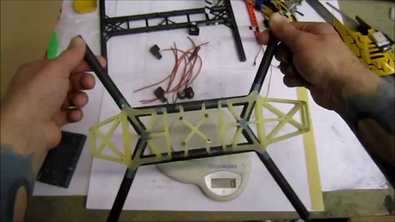 Non traditional H-quad frame, step by step DIY build - YouTube
