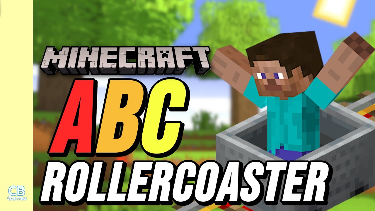 ABC Rollercoaster | Minecraft Giant Alphabet! - YouTube