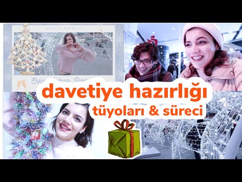 parti davetiyesi nasıl hazırlanır? | yılbaşı partisi hazırlığı #gün19