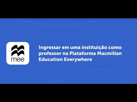 Ingressar em uma instituição como professor na Macmillan Education ...