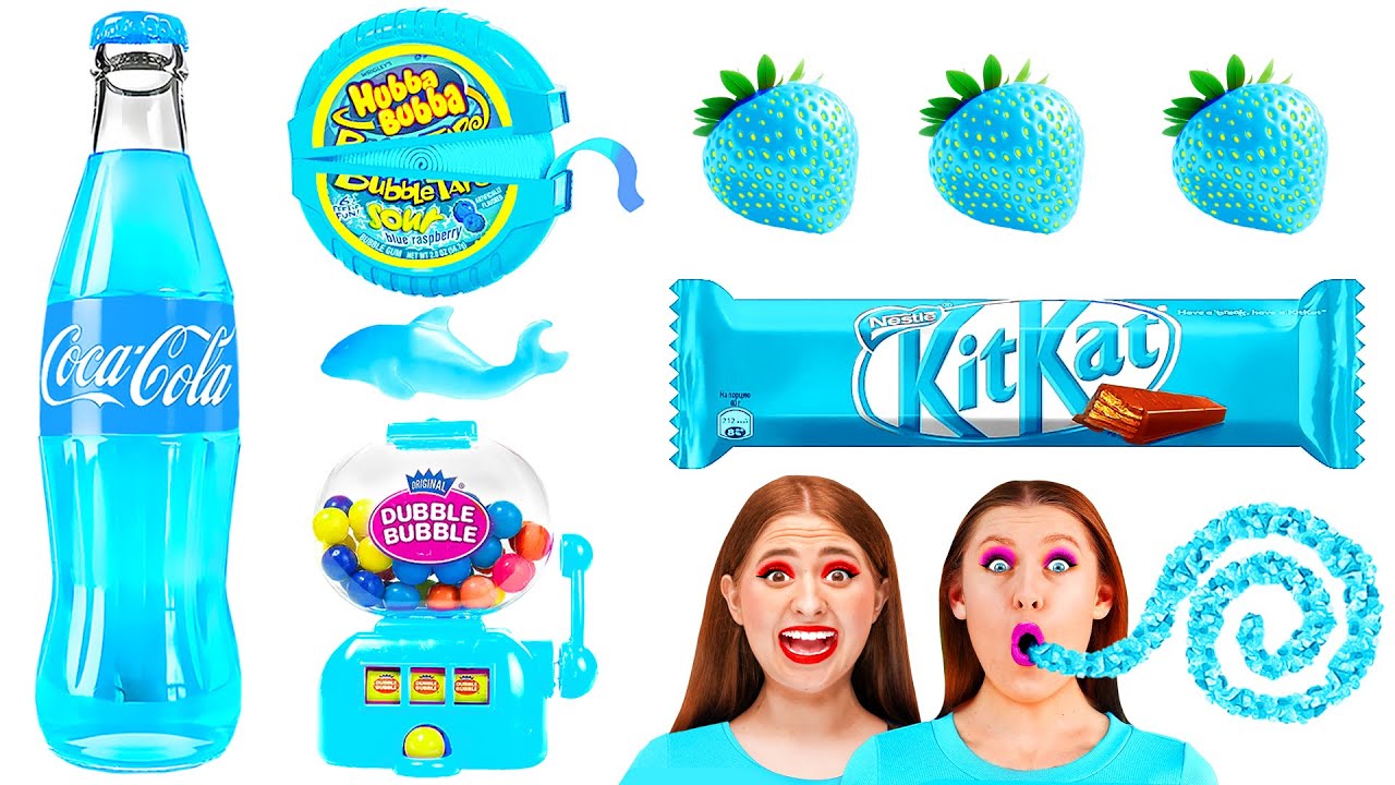 Sfida del Cibo Blu | Situazioni Alimentari Divertenti Happy Funny - YouTube