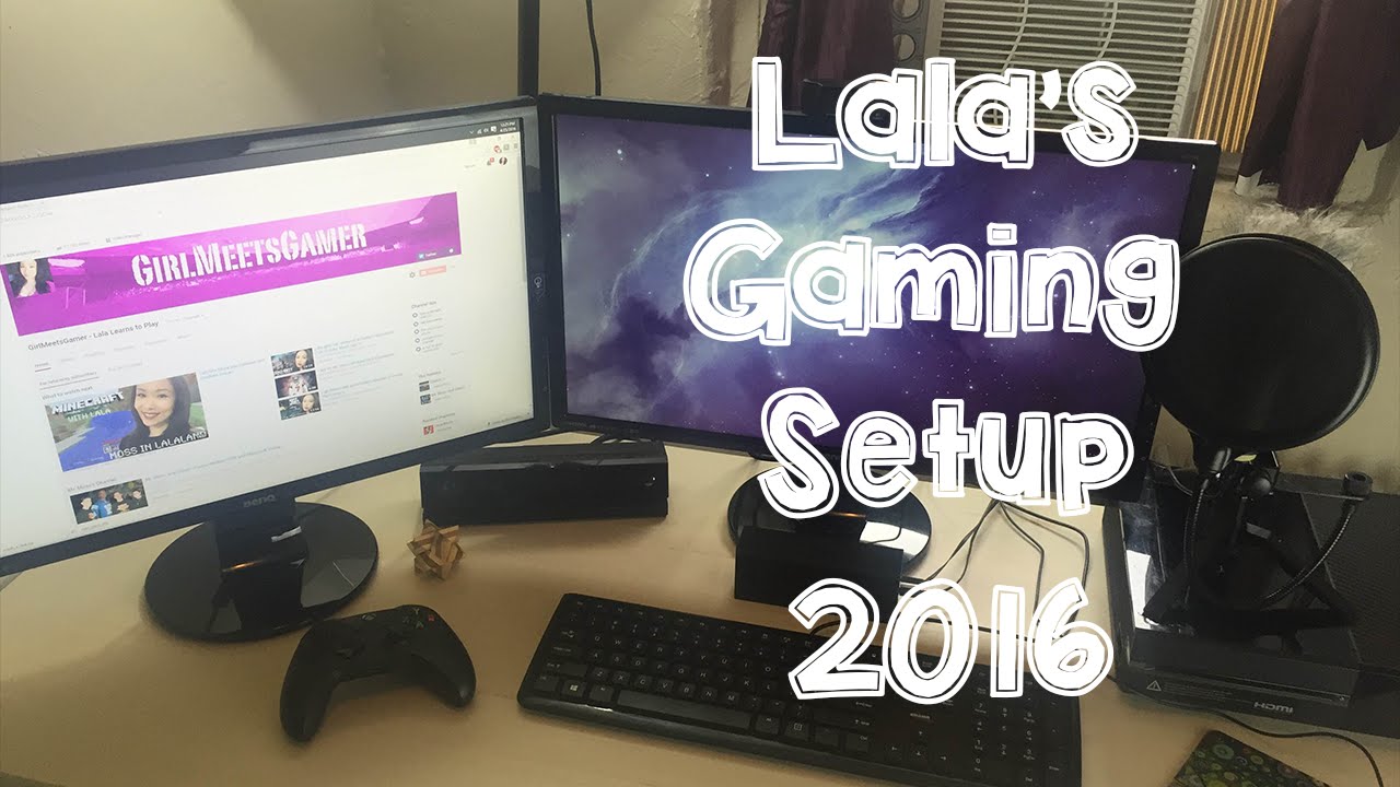 NEW GAMING SETUP for Lala! - YouTube