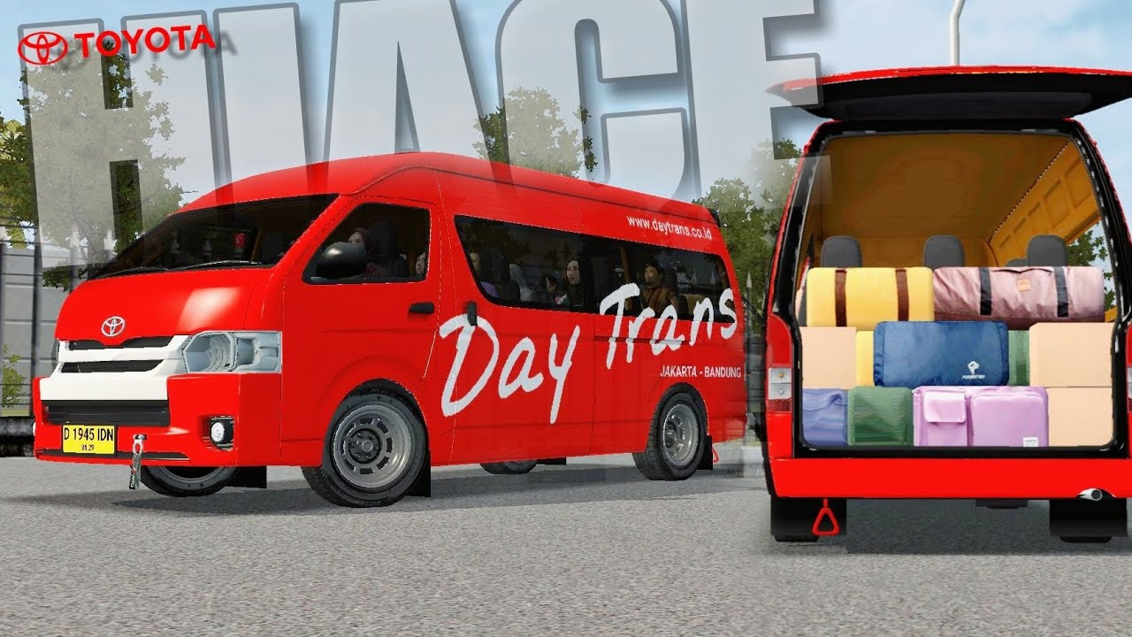 TOYOTA HIACE COMMUTER VELG RACING | TRAVEL DAY TRANS | MOD BUSSID ...