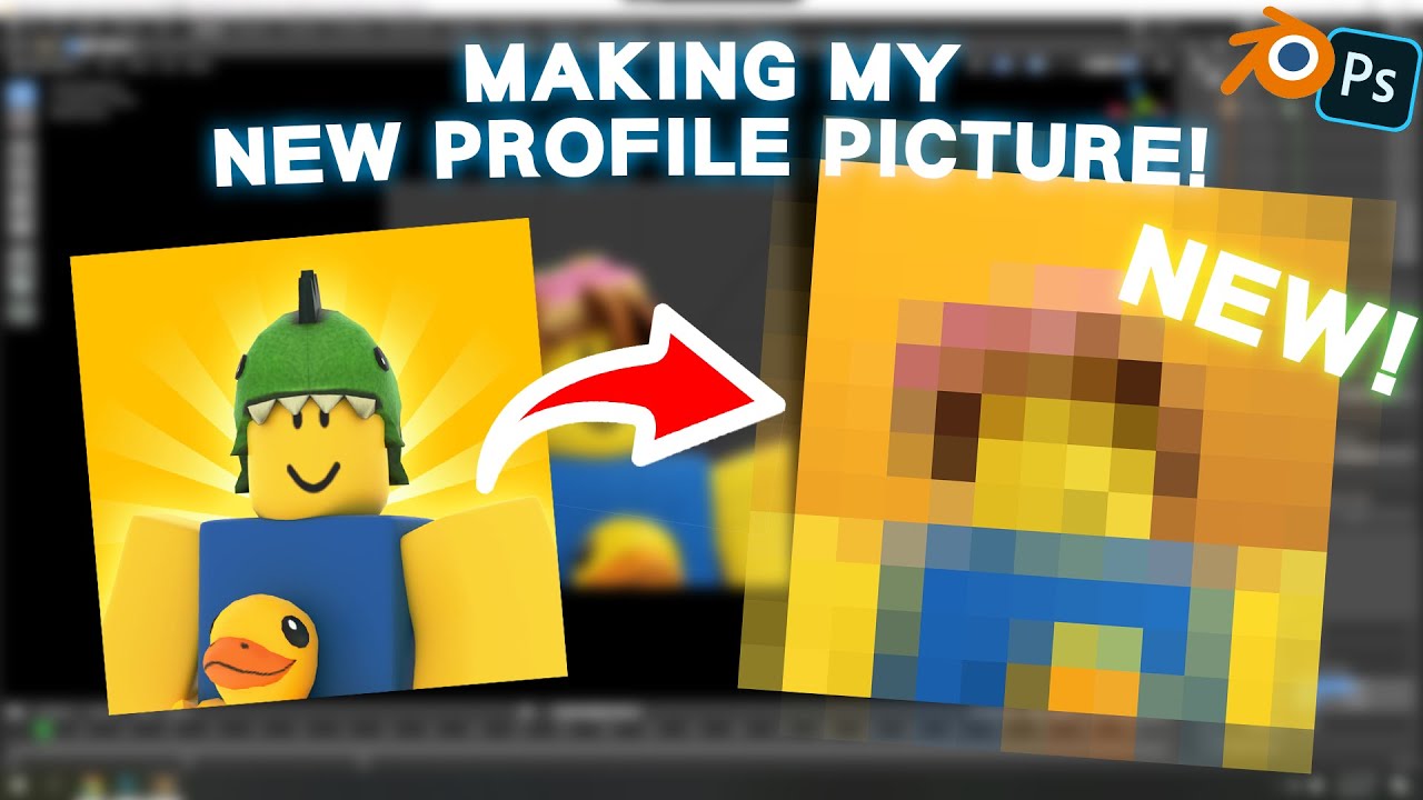 Making My New Profile Picture!(Roblox SpeedArt) - YouTube