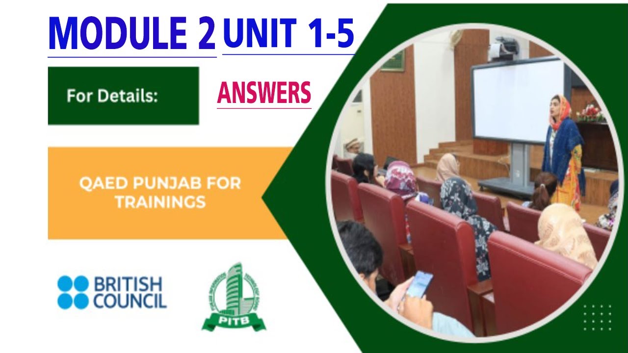 EaSTE Training Module 2 Keys Unit 1, 2, 3, 4, 5 - YouTube